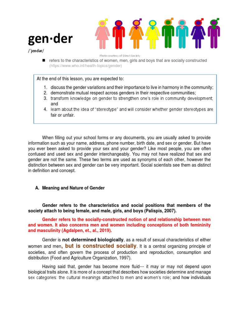 Gender | PDF | Gender | Gender Studies