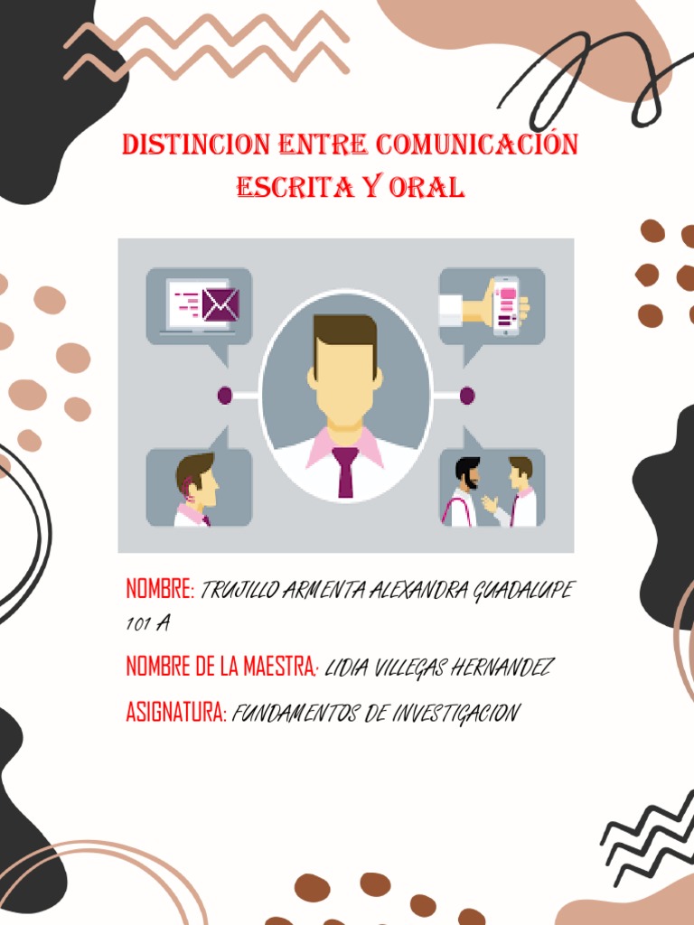Diferencias entre Comunicación Oral y Escrita | PDF | Comunicación | Habla