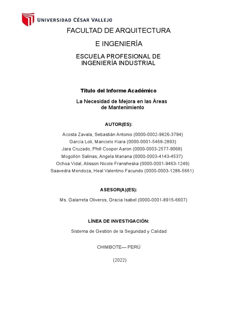 Formato Informe Academico Este Si XD | PDF | Business | Higiene Ocupacional