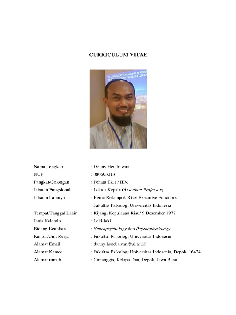 CV Donny 2 April 2021 | PDF