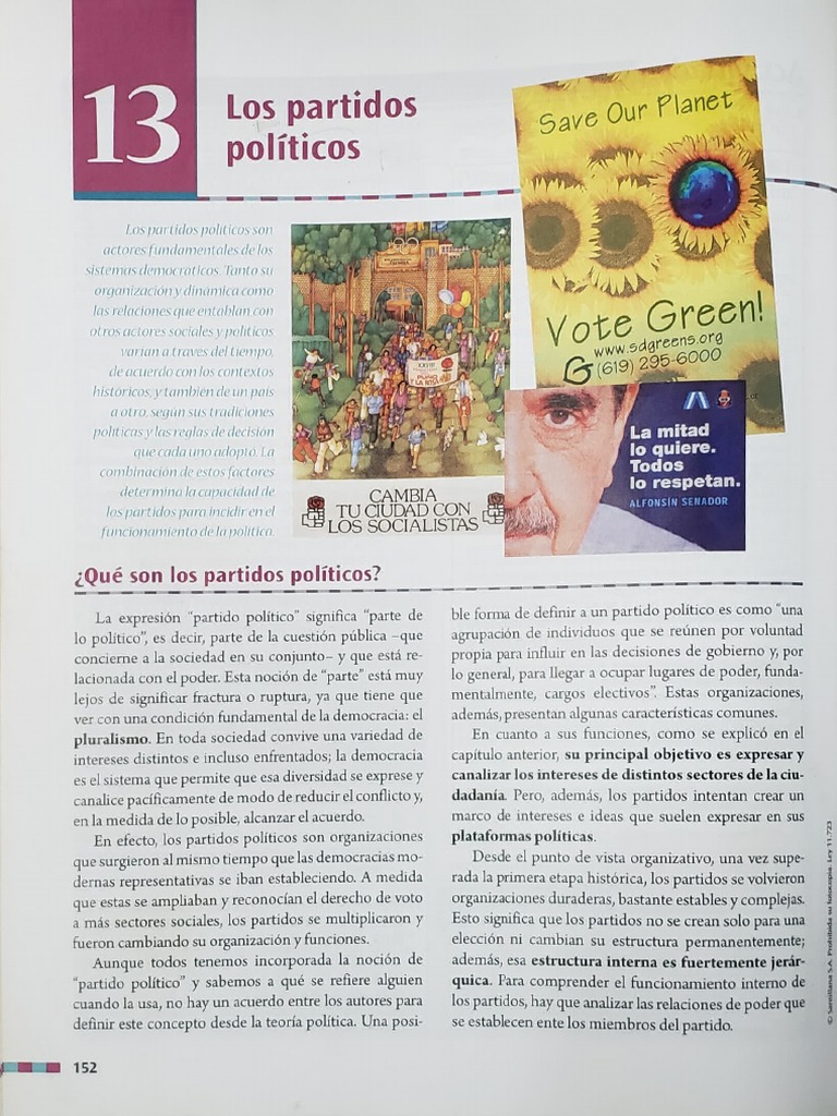 Funciones y Estructura de Partidos Políticos | PDF | Partidos políticos ...