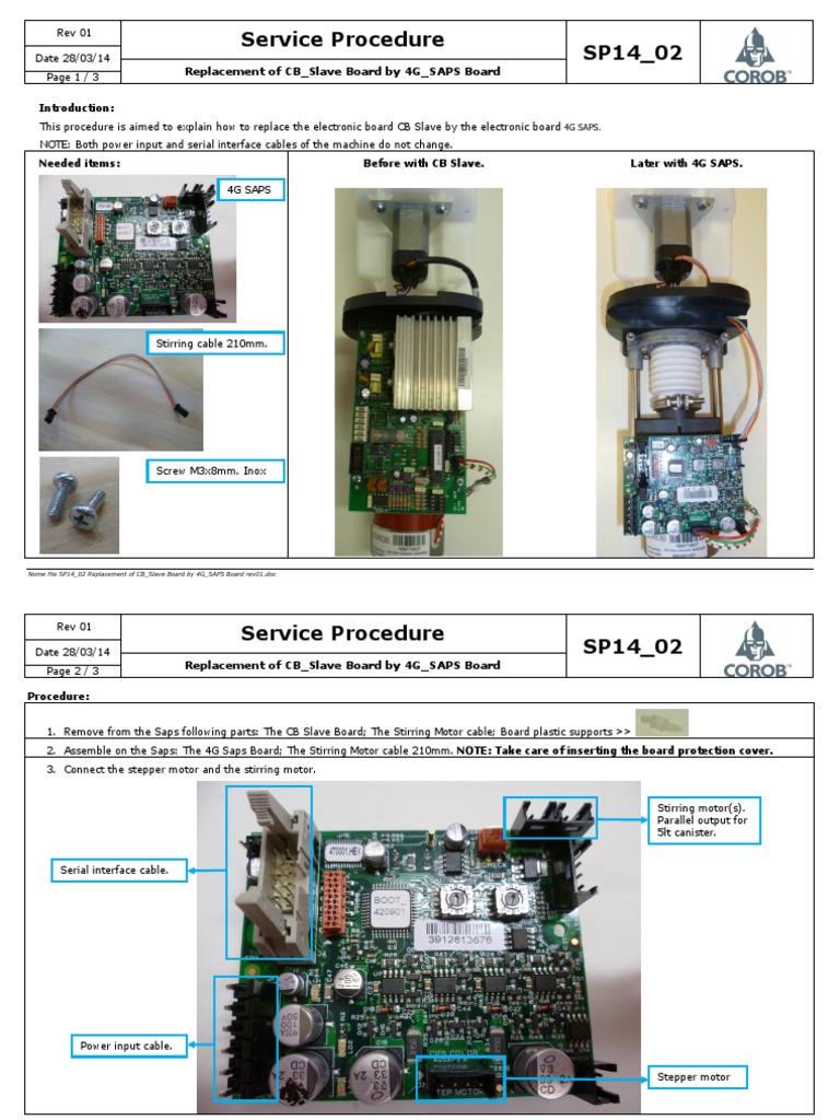 Replace CB Slave Board with 4G SAPS Board | PDF | Electricity ...