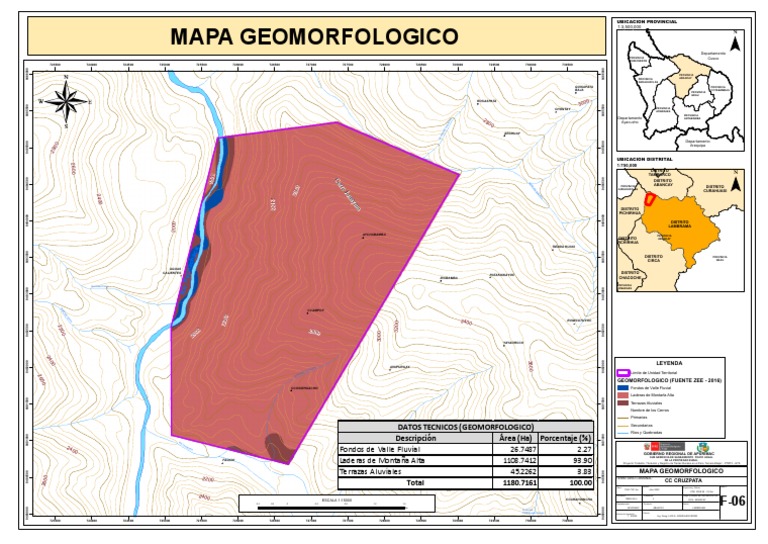 06 - Mapa Tematico Fisico Geomorfologico - Cruzpata | PDF | Ciencias de ...