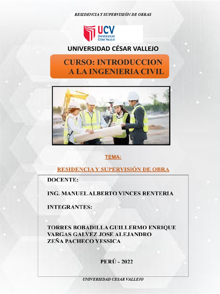 Informe - Residencia y Supervision de Obras | PDF | Presupuesto | Ingeniero civil