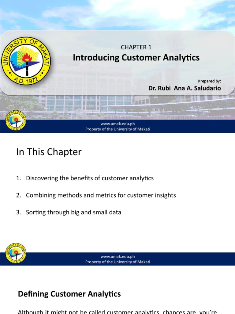 1 - PPT Introducing Customer Analytics | PDF | Analytics | Marketing