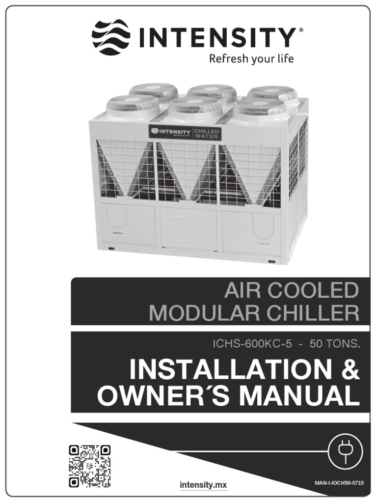 50 TR Air-Cooled Chiller Manual | PDF | Heat Exchanger | Valve