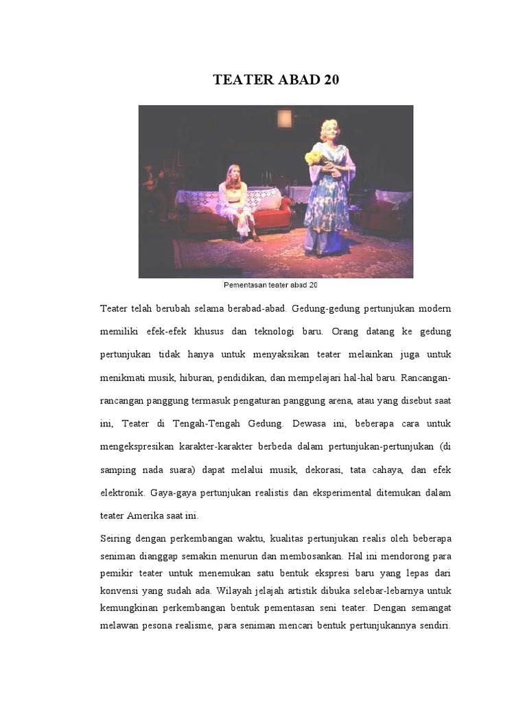 Teater Abad 20 | PDF