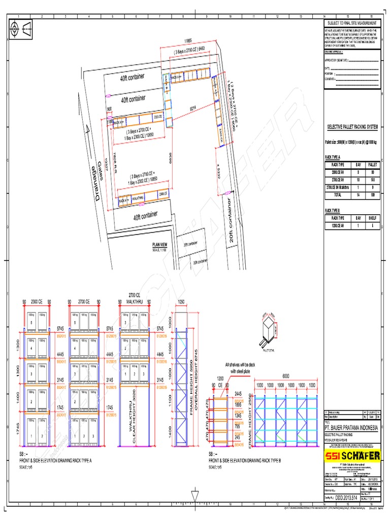 Schaefer Rack YK-BPI-13 514-Opt 01-Rev 01 (WS Bauer Mekarsari) | PDF ...