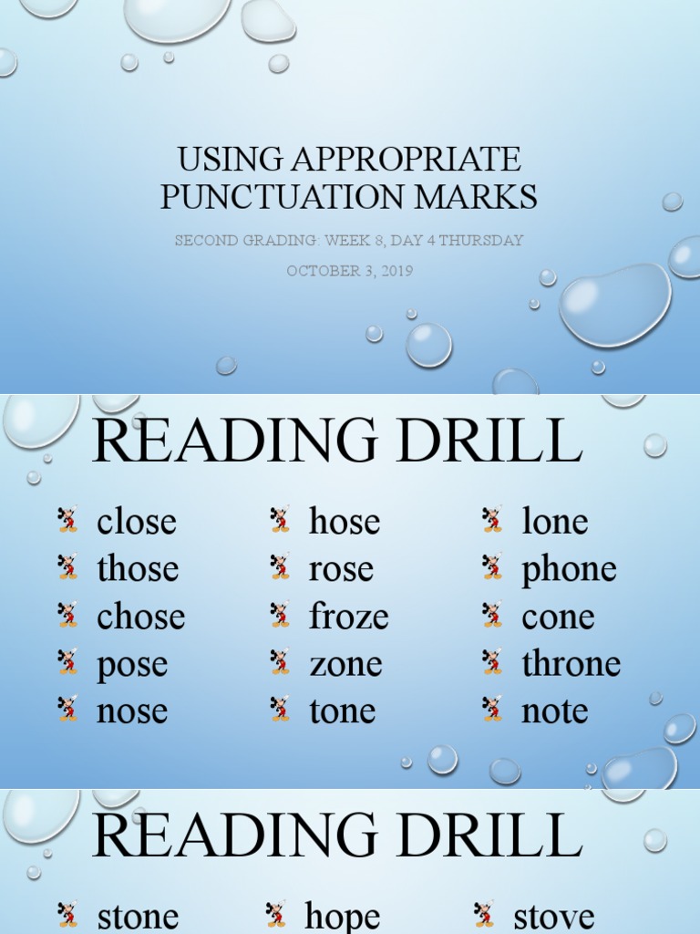 Using Appropriate Punctuation Marks | PDF | Punctuation | Grammar