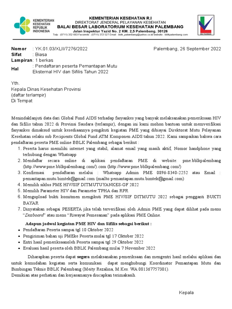 Surat Prov. Sumsel Revisi.1 | PDF