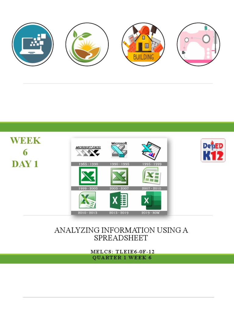 Tle Week 6 | PDF | Spreadsheet | Microsoft Excel