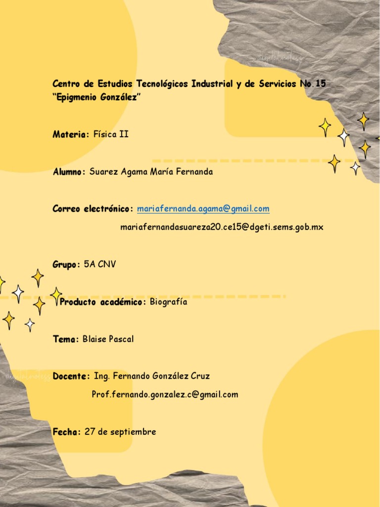 Biografía de Blaise Pascal | PDF | Clásicos