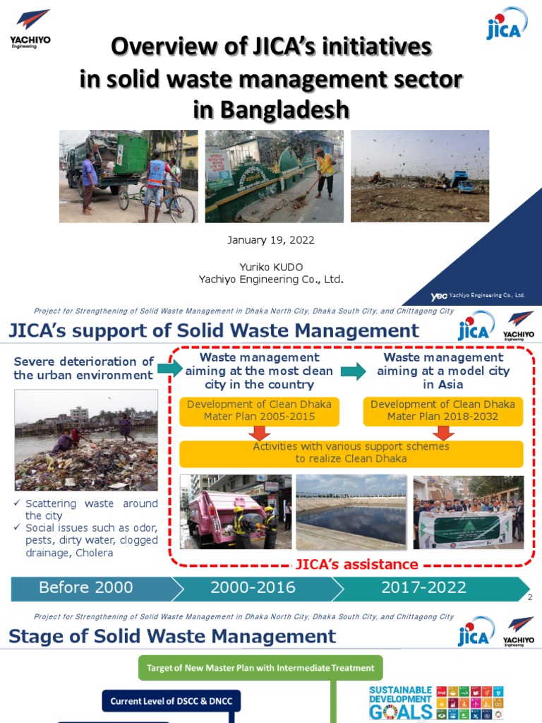 Overview of JICA's Initiatives in Solid Waste Management Sector in ...