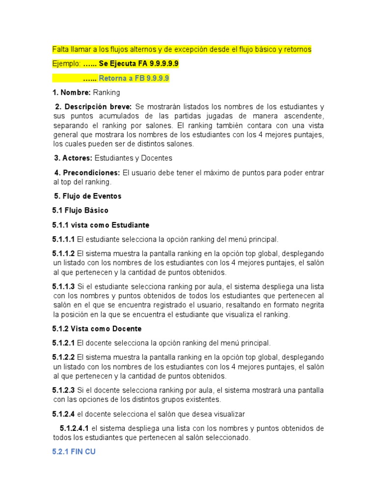 CU Ranking Modificado | PDF | Salón de clases | Informática