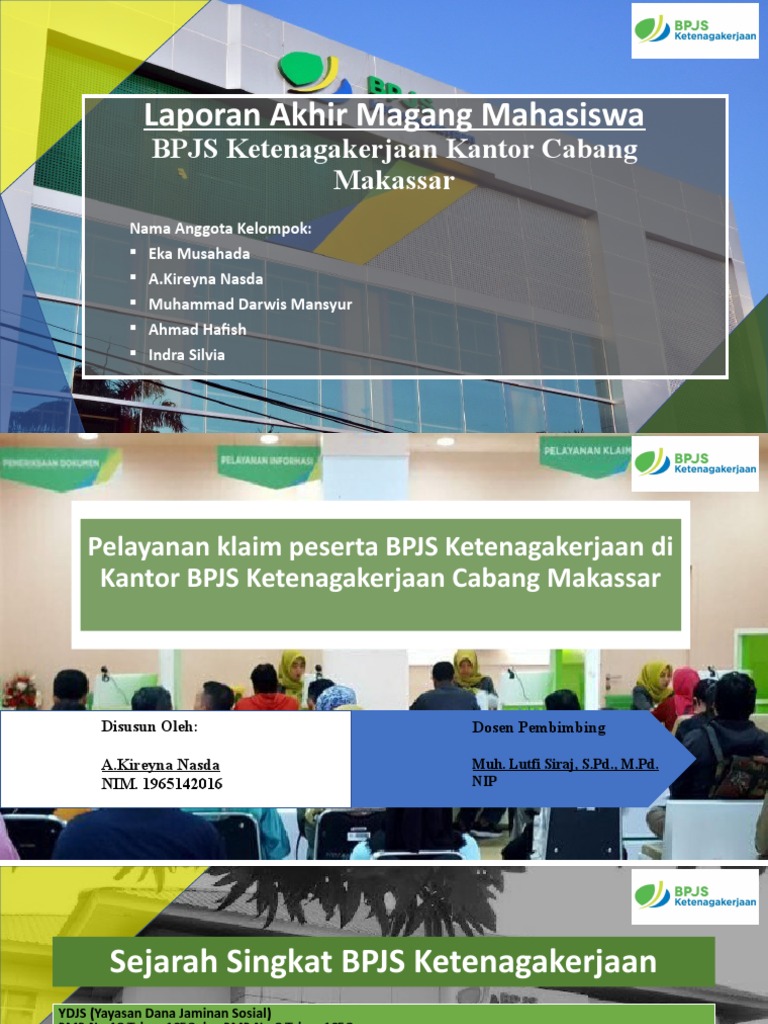 Laporan Akhir Magang Mahasiswa Di BPJS Ketenagakerjaan | PDF