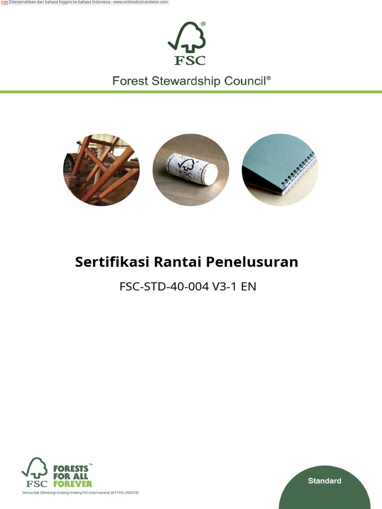 FSC-STD-40-004 V3-1 EN FINAL - En.id | PDF