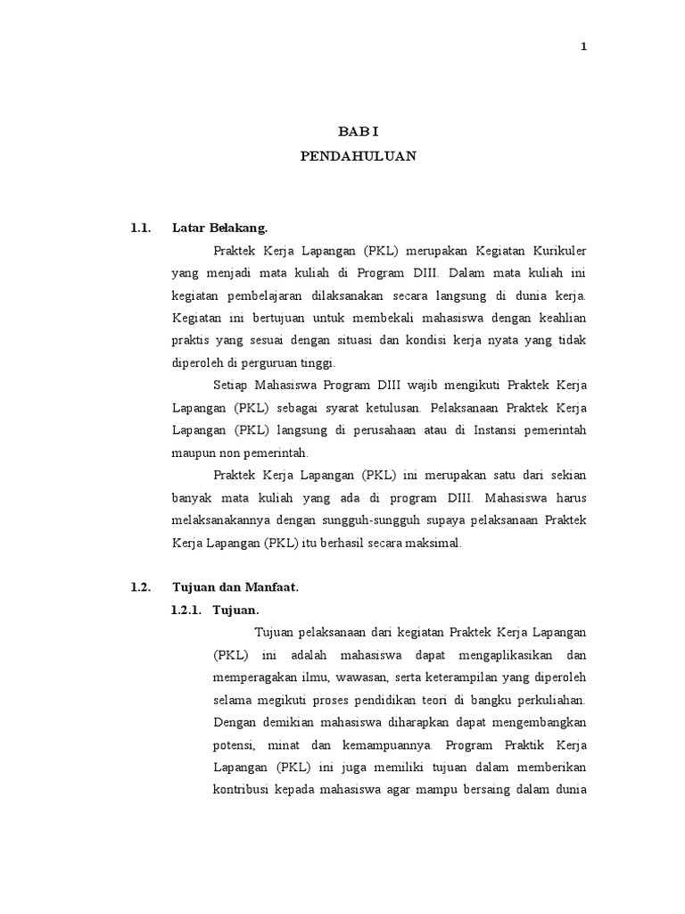 Optimalisasi PKL DIII dan Sejarah Banggai | PDF | Bisnis