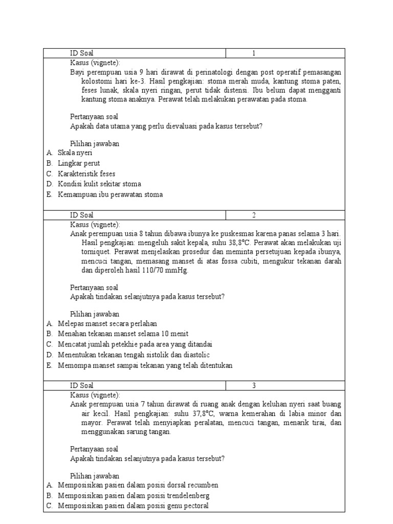 180 Soal & Pembahasan Keperawatan 3.0-1 | PDF