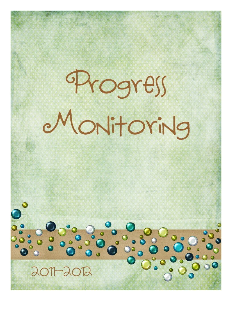 Progress Monitoring Binder Cover | PDF