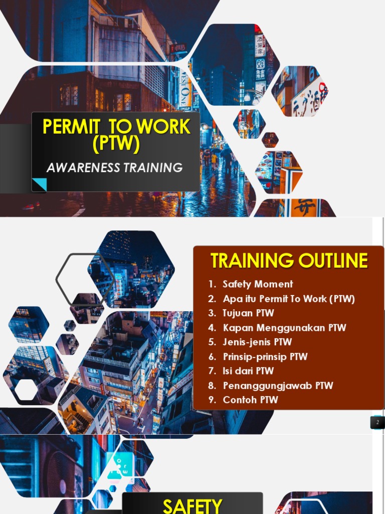 PERMIT TO WORK (PTW) Awareness Training | PDF