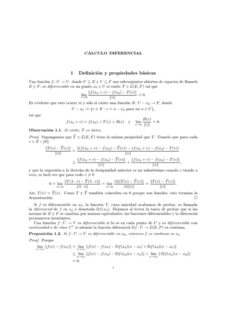 Calculo Diferencial | PDF | Función (Matemáticas) | Derivado