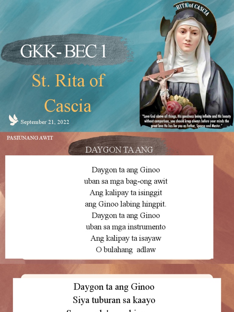 GKK - Bec 1. ST - Rita of Cascia | PDF