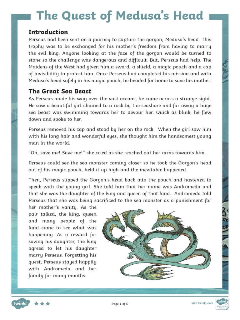 P5 Reading Exercise 59 | PDF | Medusa