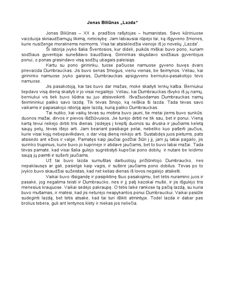 Biliunas Lazda | PDF