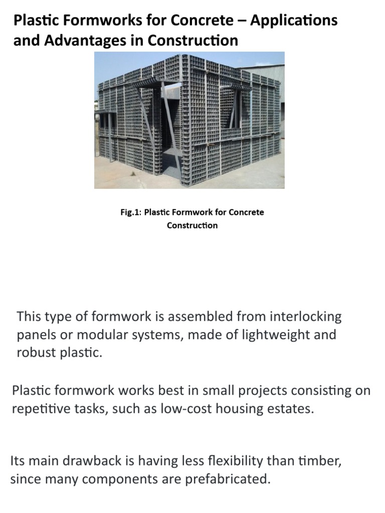 Plastic Formworks For Concrete | PDF | Concrete | Crane (Machine)