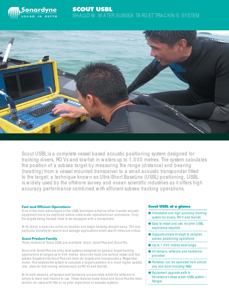 Sonardyne Scout Plus USBL System | PDF | Subsea (Technology) | Computer Engineering