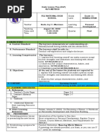 Personal Development Lesson Plan (Knowing Oneself) | PDF | Self Concept ...