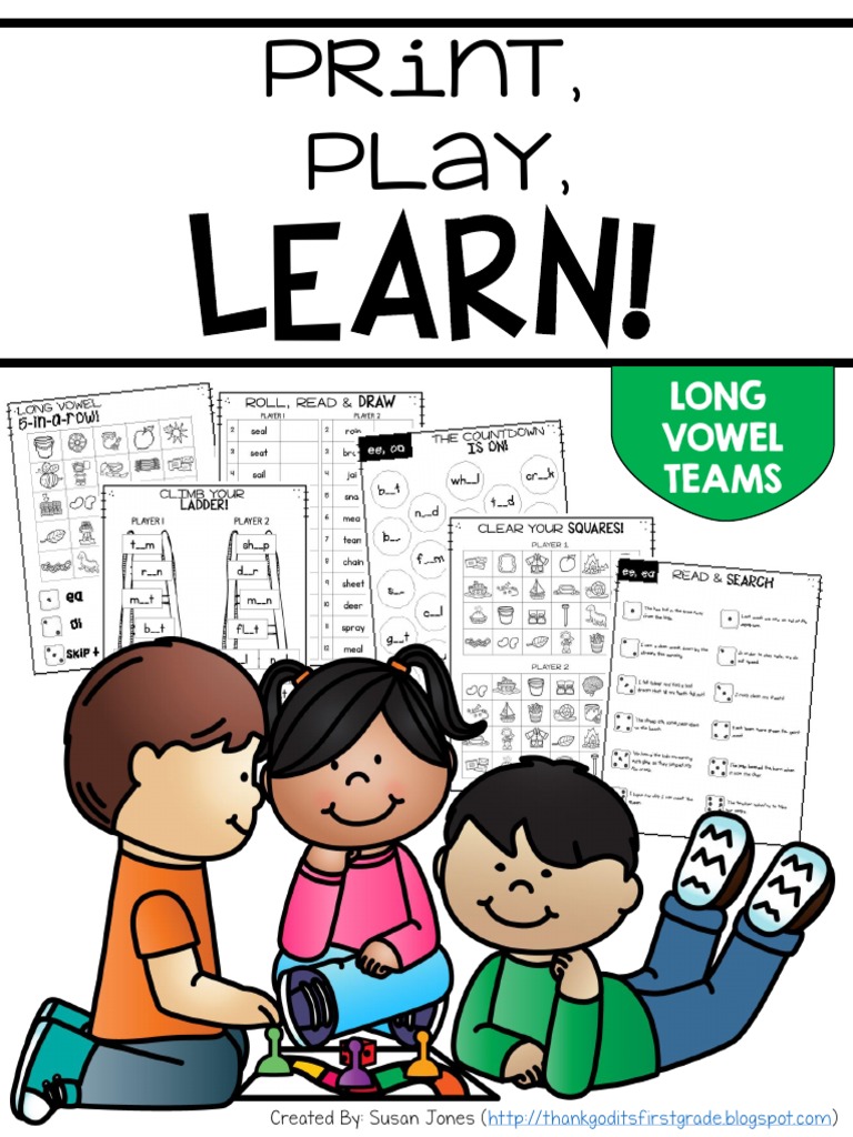 Long Vowel Teams: Created By: Susan Jones | PDF | Learning