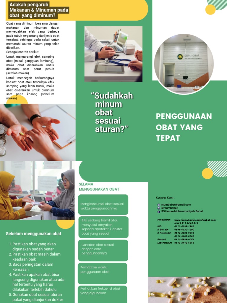Leaflet Penggunaan Obat | PDF