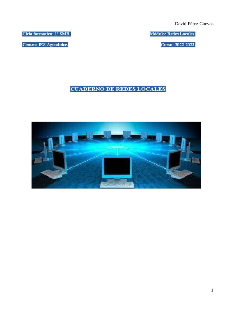 Cuaderno de Redes Locales SMR | PDF | Red de computadoras | Topología de la red