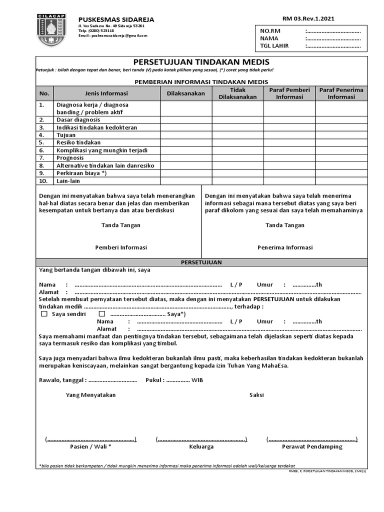 rm03 Persetujuan tm1 | PDF