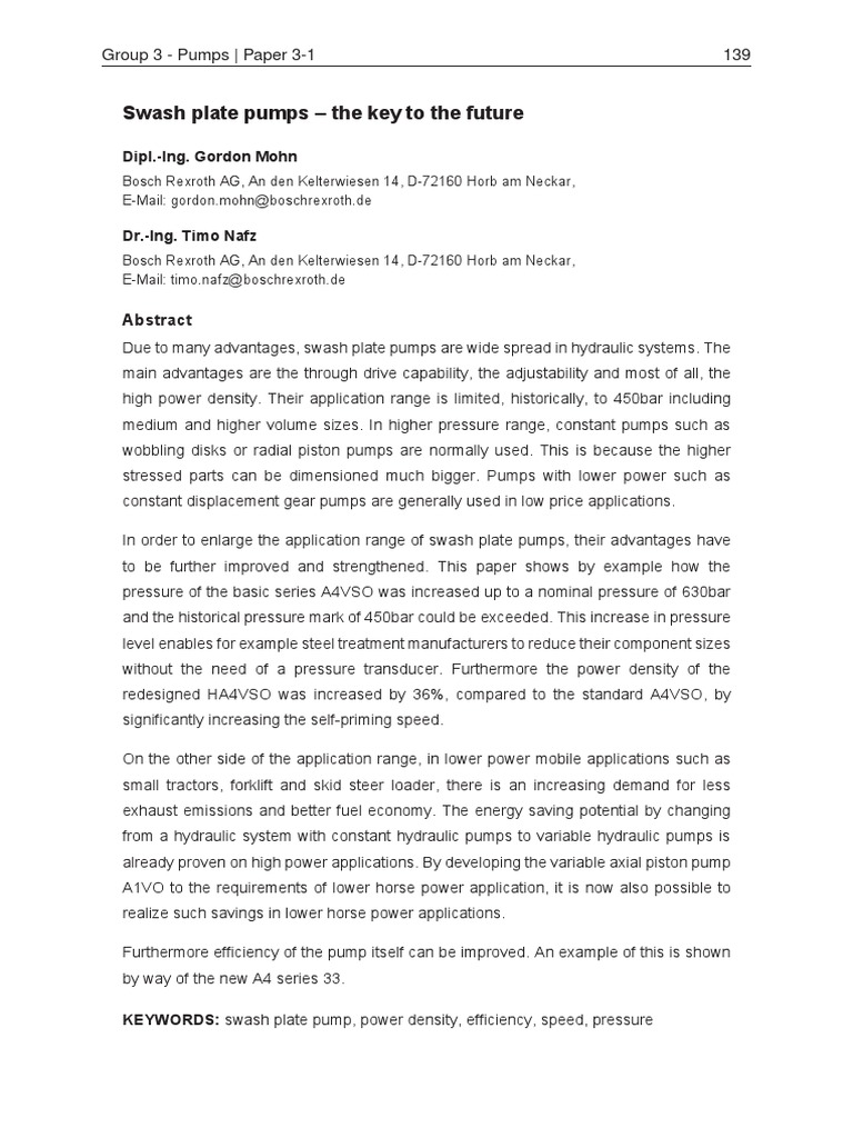 3-1 - PDF - A - Swash Plate Pumps - The Key To The Future | PDF | Pump ...