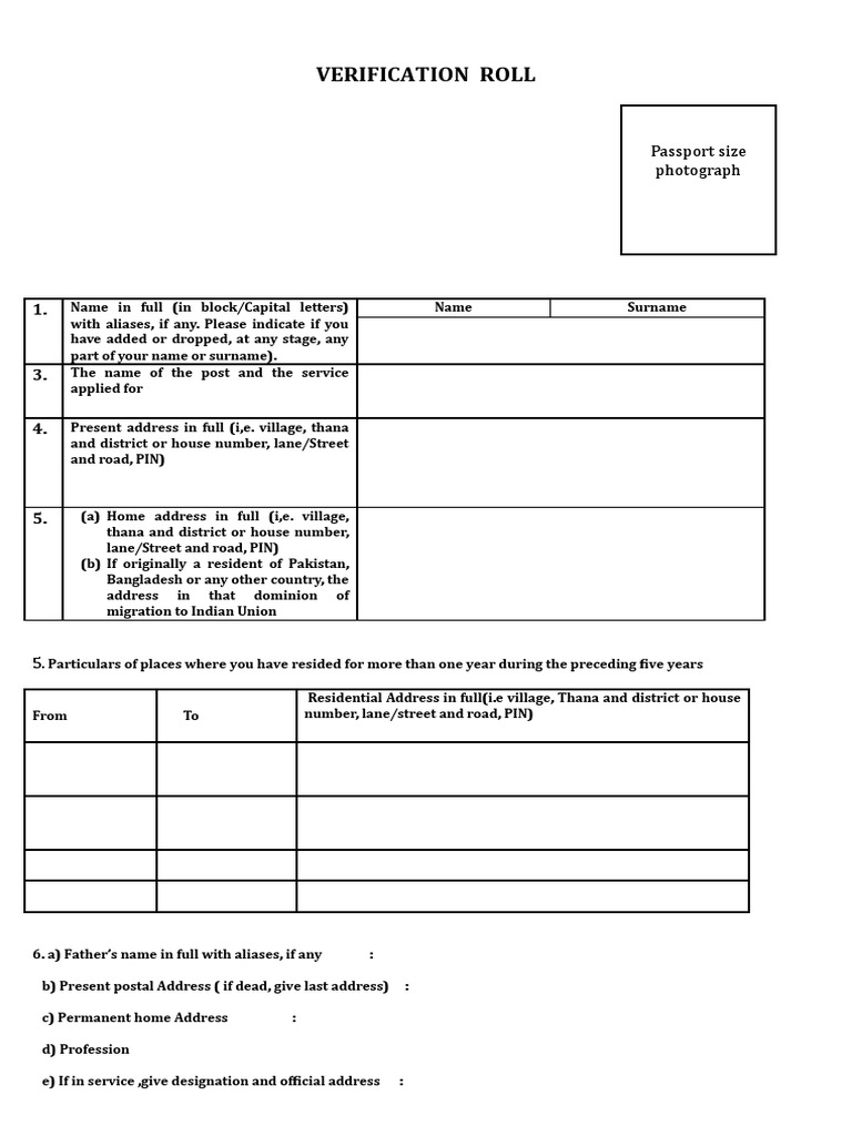 Verification Roll | PDF | Common Law | Government