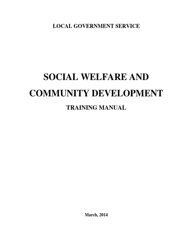 Social Work and Child Welfare Training | PDF | Social Work | Community