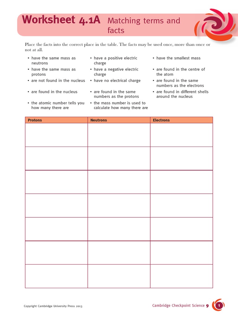 Worksheet 4.1A | PDF