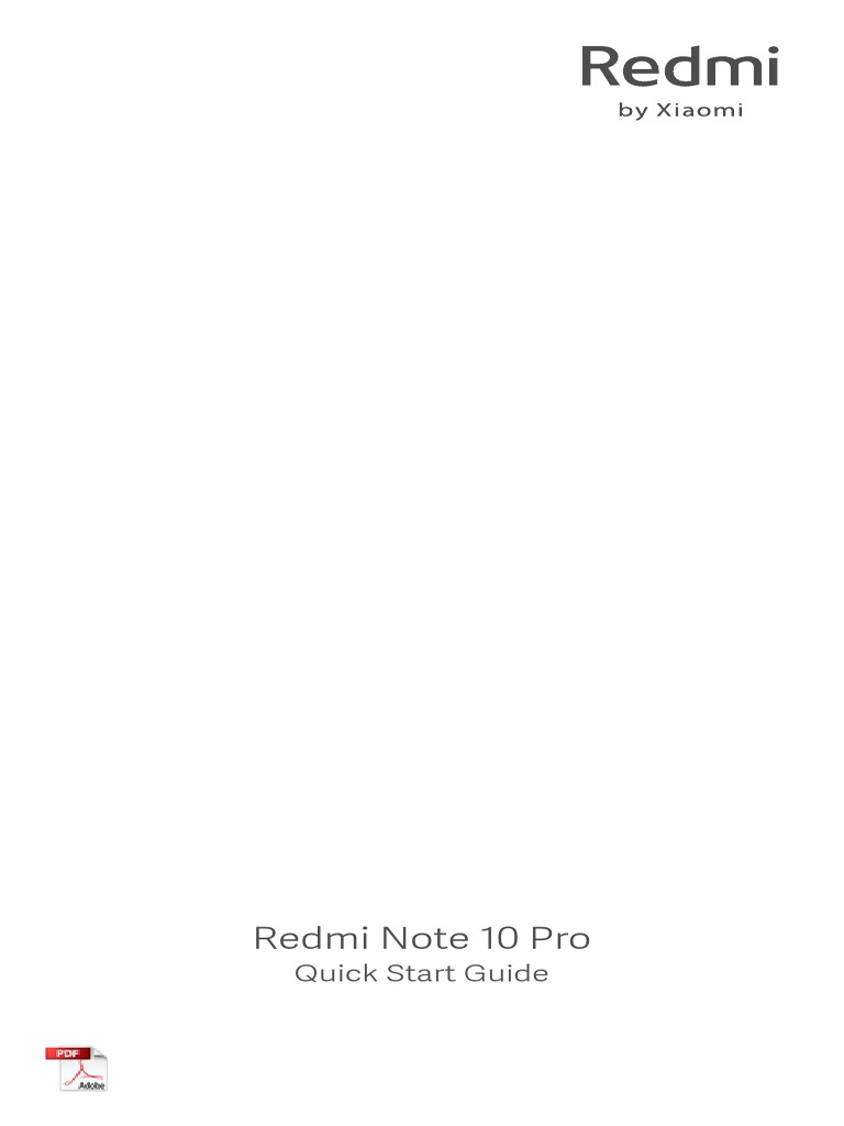 Xiaomi Redmi Note 10 Pro Smartphone User Guide | PDF | Electromagnetic ...