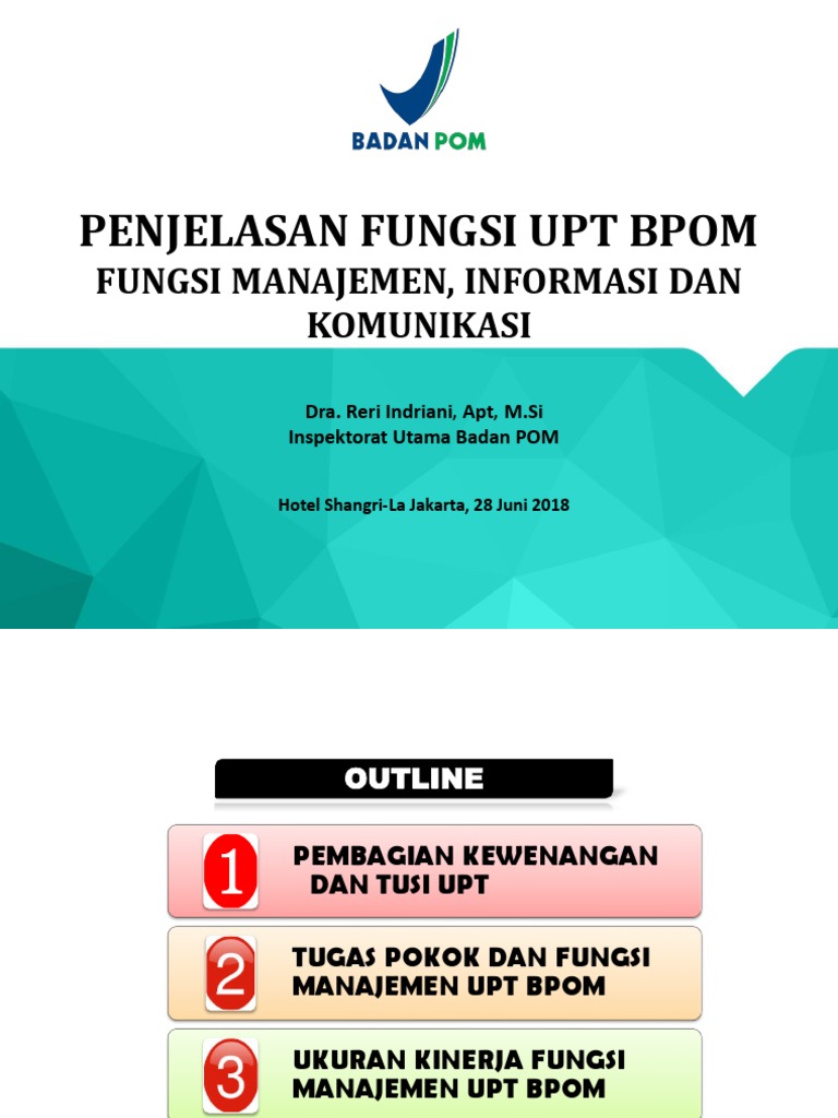 Upt Bpom | PDF