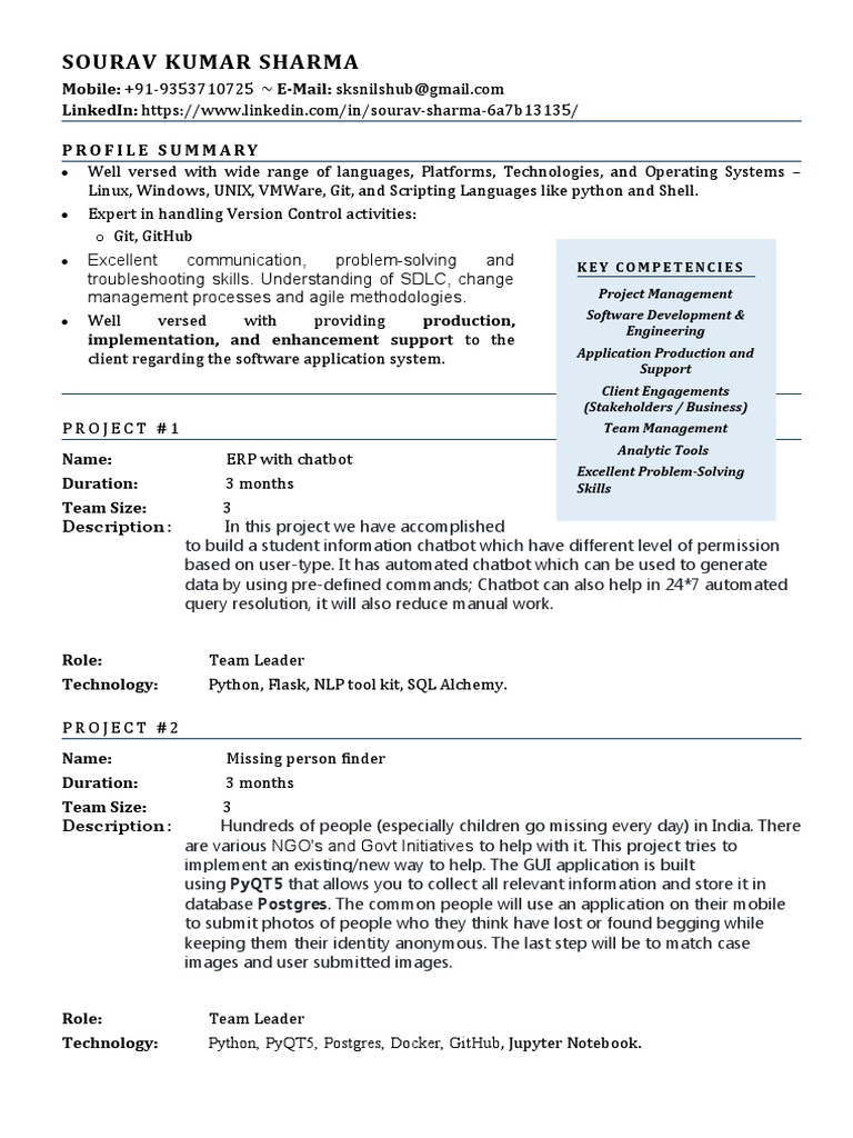 Sourav Resume Final | PDF | Computer Network | Python (Programming Language)