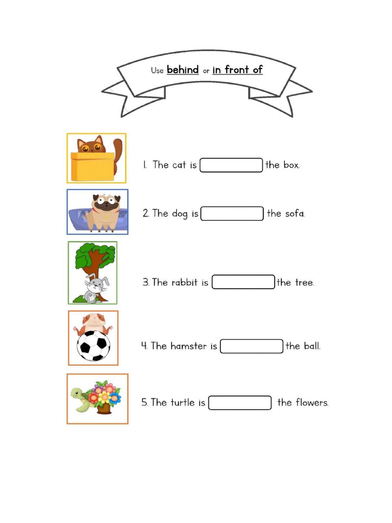 Preposition Grade 1 | PDF