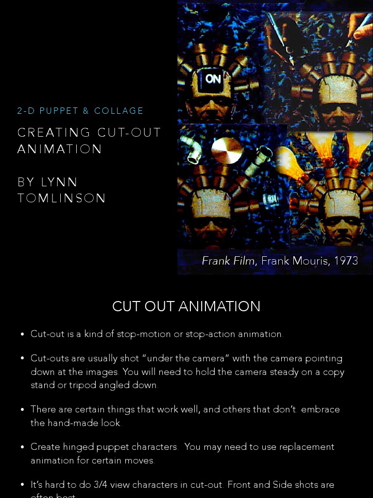 Cut-Out Animation Techniques Guide | PDF | Animation | Puppets