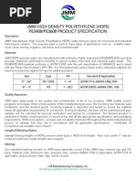 HDPE Pipe Size and Pressure Ratings Chart | PDF | Pipe (Fluid ...