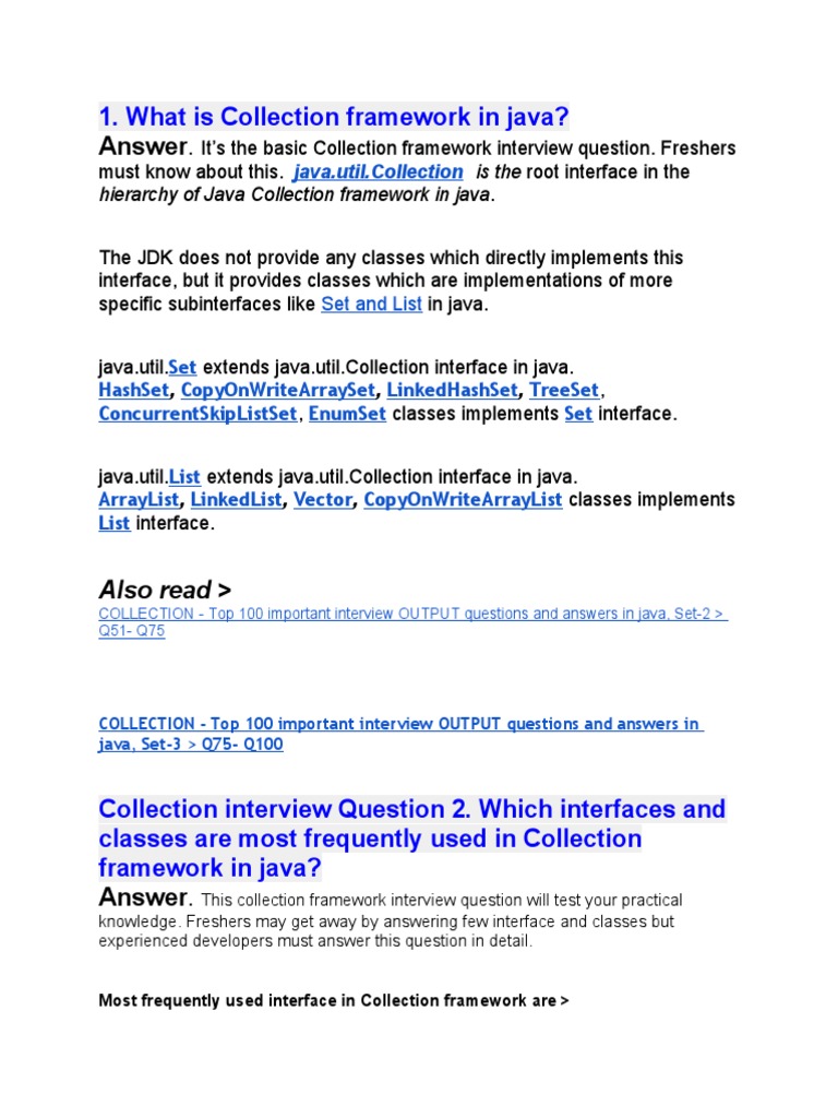 Java Collections | PDF | Method (Computer Programming) | Java ... Java Collections | PDF | Method (Computer Programming) | Java ...