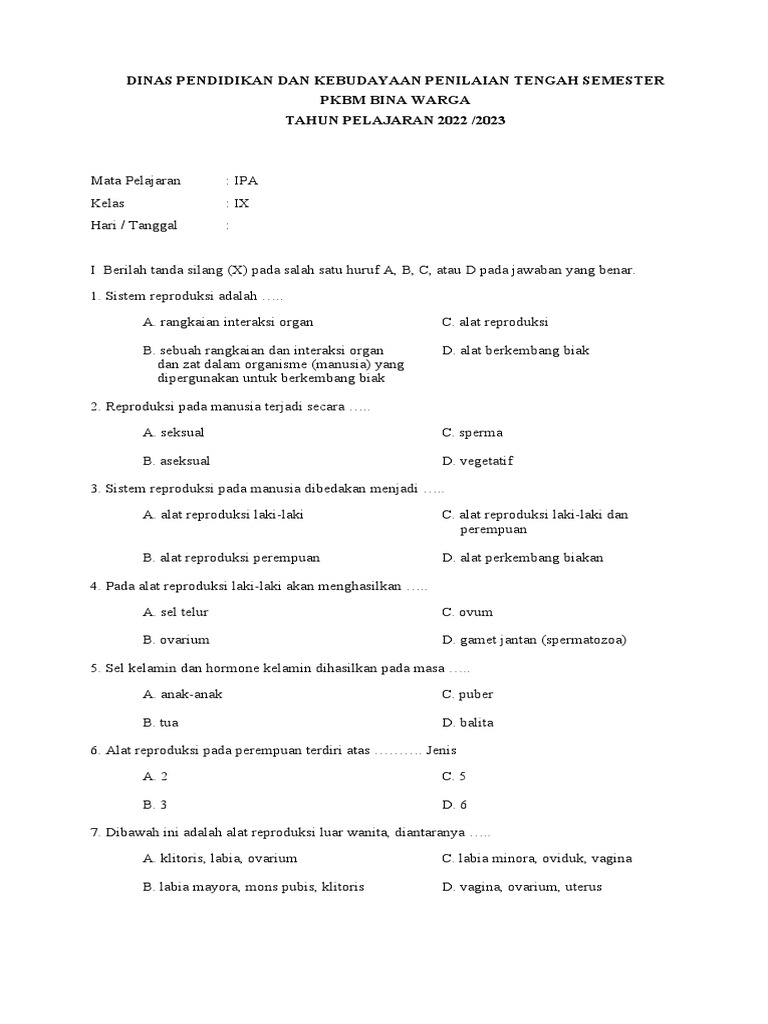 Soal Bu Eva 3 | PDF