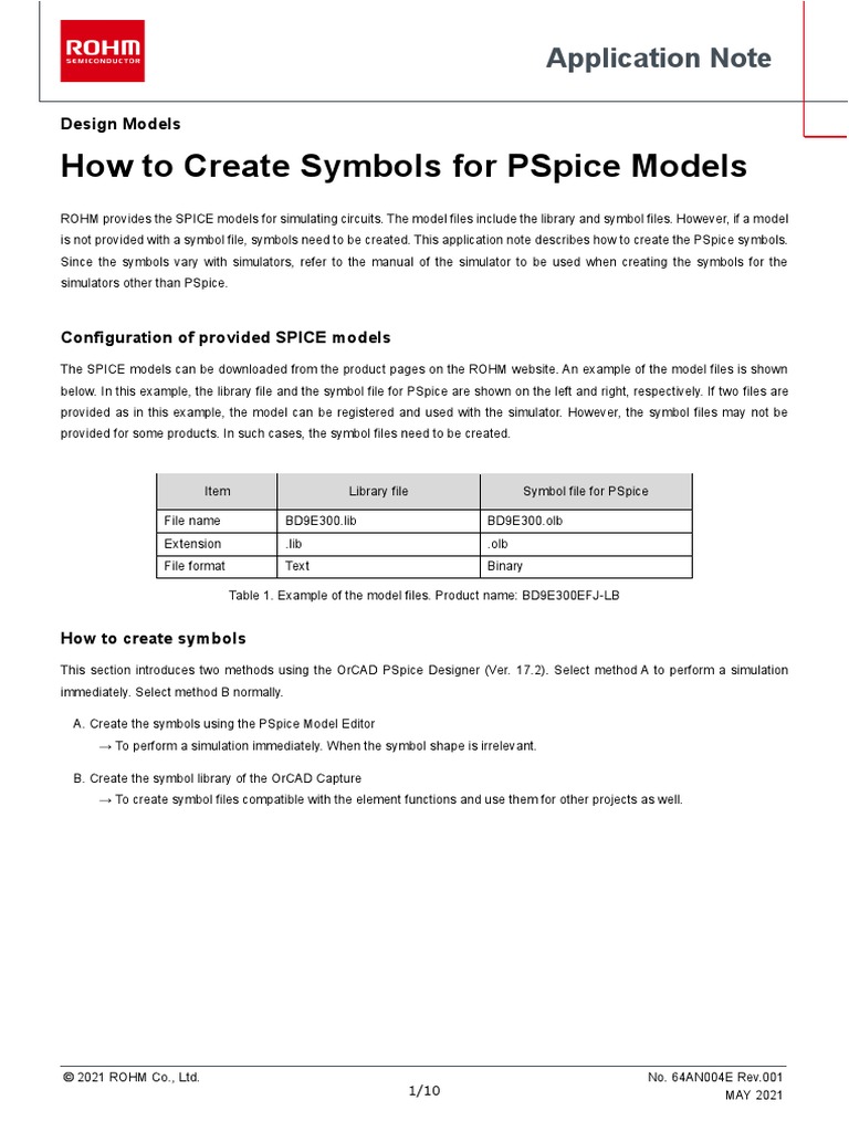 How To Create Symbols For Pspice Model An-E | PDF | Bipolar Junction ...