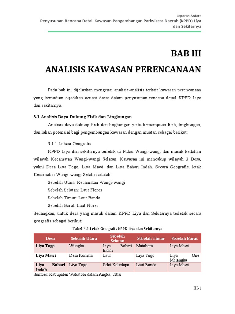 03 BAB III Analisis Kawasan Perencanaan Fix | PDF
