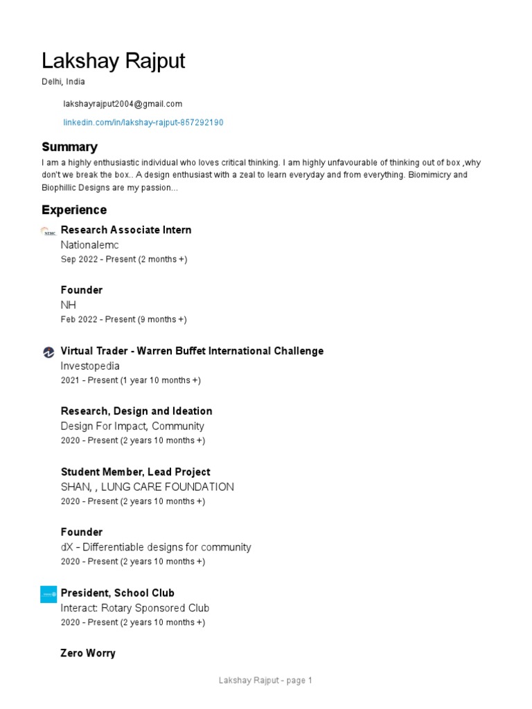 Resume-Lakshay-Rajput | PDF